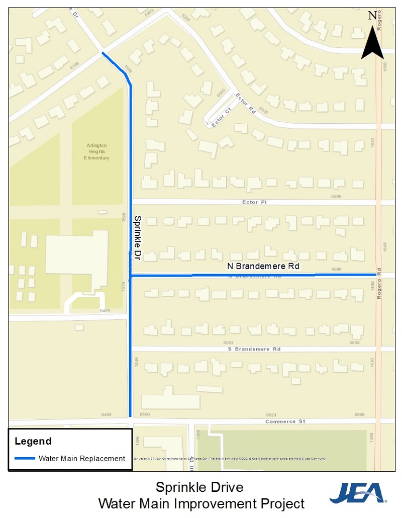 Sprinkle Drive Water Main Improvement Project | In Our Community | JEA